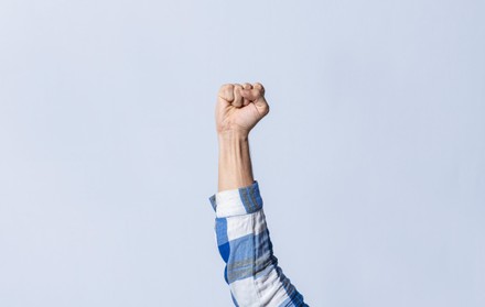 Hand Gesturing Letter M Sign Language Editorial Stock Photo - Stock ...