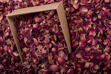 Dried Rose Petals Box Background Editorial Stock Photo - Stock Image ...