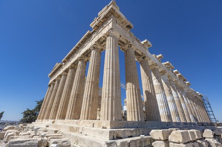 Wide Angle View Parthenon Acropolis Athens Editorial Stock Photo ...
