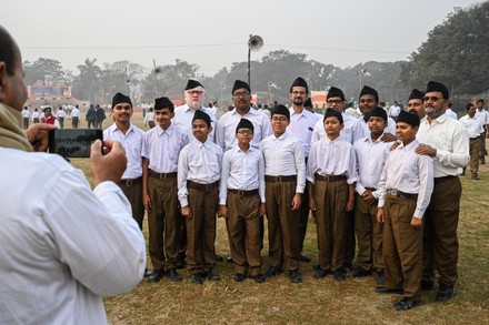 Volunteers Hindu Nationalist Organisation Rashtriya Swayamsevak ...