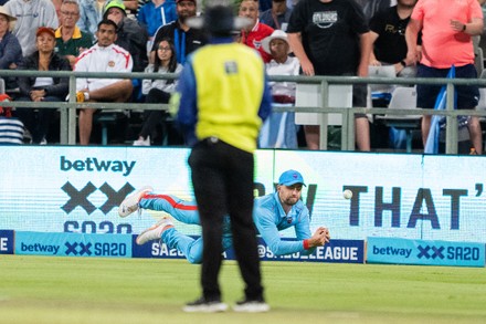 Clyde Fortuin Pretoria Capitals Bowled Bye Editorial Stock Photo ...