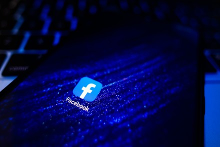 Facebook App Logo Displayed On Mobile Editorial Stock Photo - Stock ...