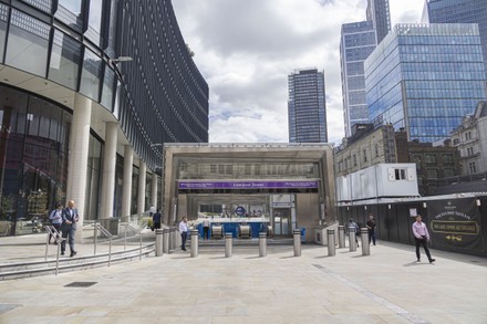 Elizabeth Line Liverpool Street Underground Station Editorial Stock ...