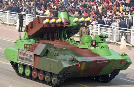 Akash Army Launcher Marches Past During Editorial Stock Photo - Stock ...