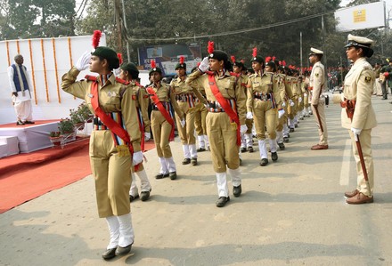 Ncc Cadets Performing Their Parade During Editorial Stock Photo - Stock ...