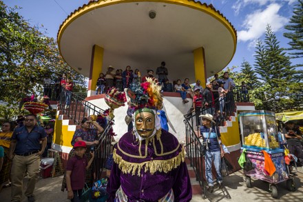 Masked Indigenous Guatemalans Participate During Traditional Editorial ...