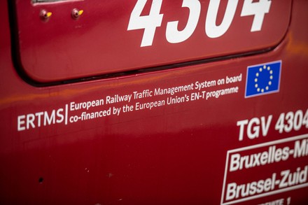 Illustration Picture Shows Logo Ertms European Editorial Stock Photo ...