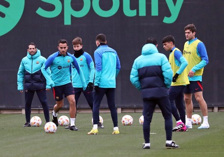 Fc Barcelona Training Held Ciudad Deportiva Editorial Stock Photo ...