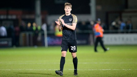 Portsmouth Defender Sean Raggett 20 Applauds Editorial Stock Photo ...