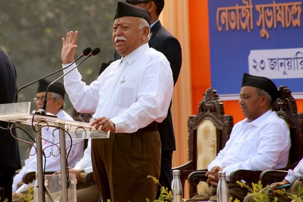 Rashtriya Swayamsevak Sangh Rss Chief Mohan Editorial Stock Photo ...