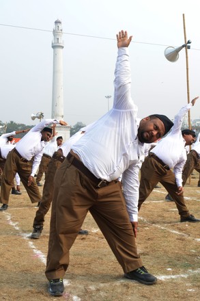Indian Rightwing Rashtriya Swayamsevak Sangh Rss Editorial Stock Photo ...