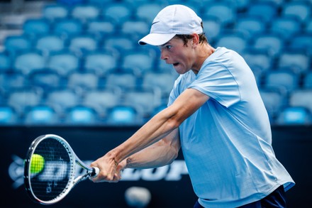 Alexander Blockx Pictured Action Tennis Match Editorial Stock Photo ...