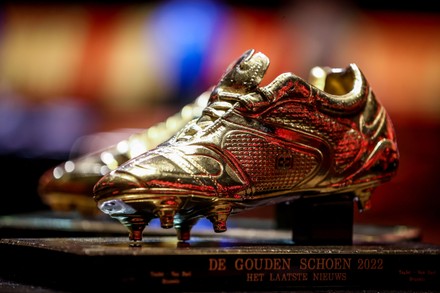Illustration Picture Shows Golden Shoe Trofee Editorial Stock Photo ...