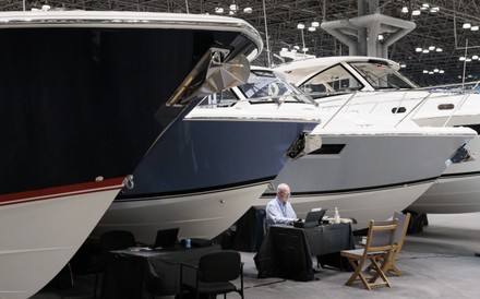 Salesperson Sits Among Boat Hulls 2023 Editorial Stock Photo - Stock ...