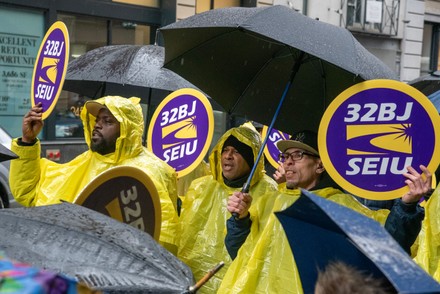 Former Contracted Cleaners 32bj Union Members Editorial Stock Photo ...