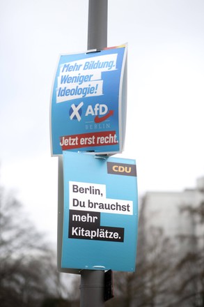 February Berlin Geposter Cdu Party Slogan Editorial Stock Photo - Stock ...