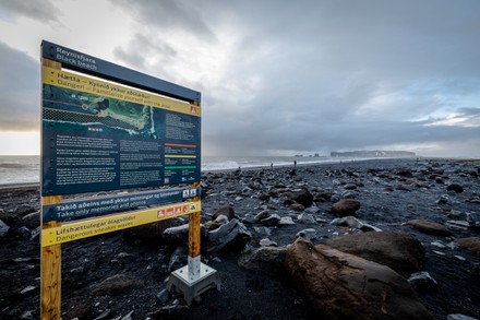 Informative Sign Warning Dangers On Black Editorial Stock Photo - Stock ...