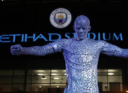 Statue Former Manchester City Captain Vincent Editorial Stock Photo ...