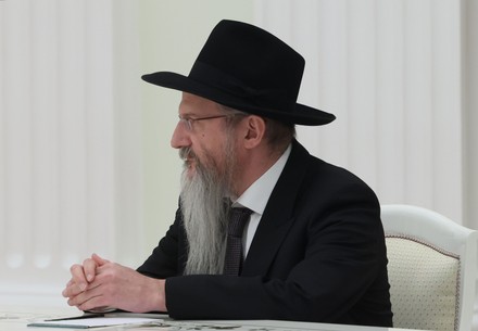 Chief Rabbi Russia Berl Lazar During Editorial Stock Photo - Stock ...