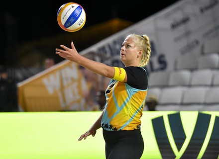 Tanja Huberli React During Womens Volleyball Editorial Stock Photo ...