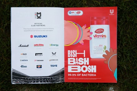Match Day Programme Lifebuoy Advert Editorial Stock Photo - Stock Image ...