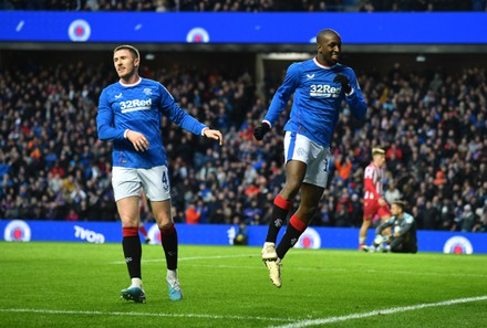 Glenn Kamara Rangers Celebrates Scoring Goal Editorial Stock Photo ...