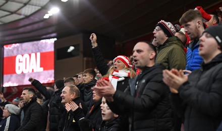 Middlesbrough Fans Celebrate Their First Goal Editorial Stock Photo ...