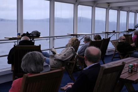 Passengers On Board Follow Passage Shetland Editorial Stock Photo ...