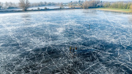 Skaters On Largest Natural Ice Rink Editorial Stock Photo - Stock Image ...