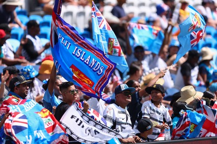 Fiji Fans Wave Their Flags Support Editorial Stock Photo - Stock Image ...