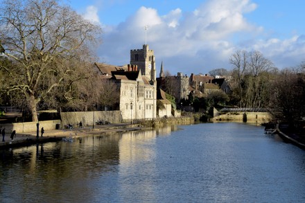 Bright Winter Day Maidstone County Town Editorial Stock Photo - Stock ...