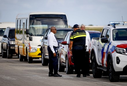 Kralendijk Security Motorcade Prior Arrival King Editorial Stock Photo ...
