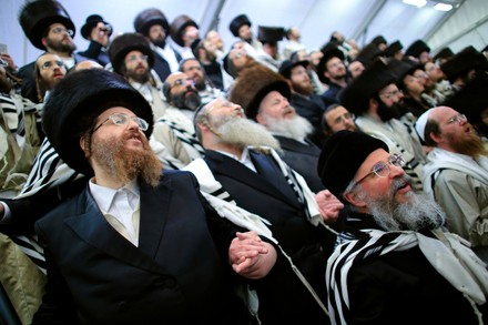Orthodox Hasidic Jews Meet Celebrate Birthday Editorial Stock Photo ...