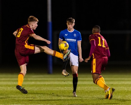Rangers U18s Defender Zander Hutton Scores Editorial Stock Photo ...
