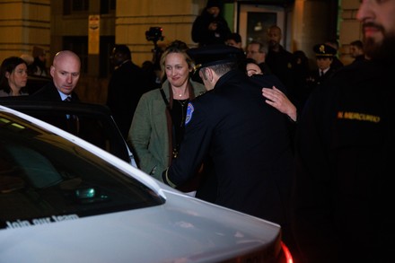 Woman Hugs Us Capitol Police Officer Editorial Stock Photo - Stock ...