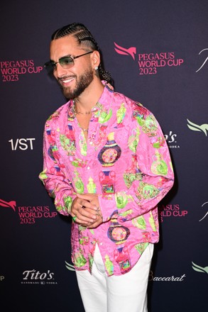 Maluma Arrives Pegasus World Cup Invitational Editorial Stock Photo ...
