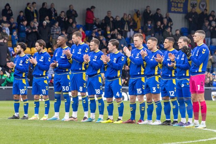 Afc Wimbledon Players Minutes Clap Clapping Editorial Stock Photo ...