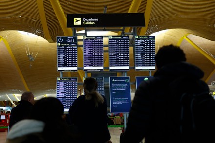 Flight Information Boards Madrid Barajas Adolfo Editorial Stock Photo - Stock Image | Shutterstock