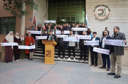 Palestinian Engineers Take Part Protest Solidarity Editorial Stock ...