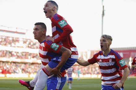 Myrto Uzuni Granada Cf Scores First Editorial Stock Photo - Stock Image ...