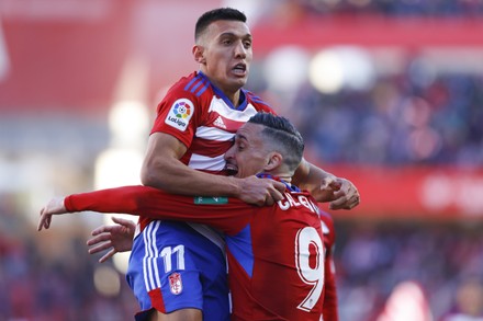 Myrto Uzuni Granada Cf Scores First Editorial Stock Photo - Stock Image ...