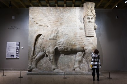 Colossal Lamassu Sculpture Palace Sargon Ii Editorial Stock Photo ...