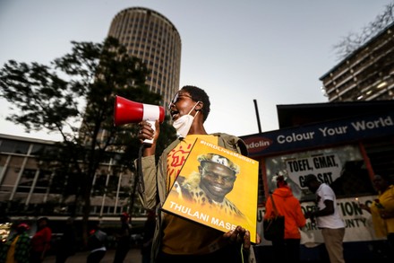 Kenyan Human Rights Defender Shouts Slogans Editorial Stock Photo ...