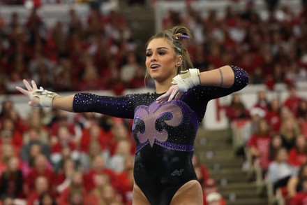 Kj Johnson Lsu Competes During Floor Editorial Stock Photo - Stock ...