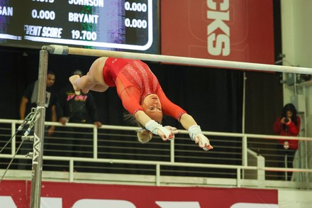 Razorback Gymnast Kennedy Hambrick Competes On Editorial Stock Photo ...