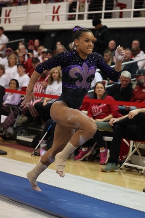 Razorback Gymnast Kennedy Hambrick Competes On Editorial Stock Photo ...