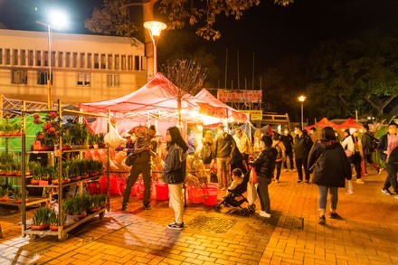 Crowd Pressing On Fa Yuen Street Editorial Stock Photo - Stock Image ...