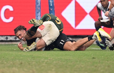 Joe Webber New Zealand Scores Try Editorial Stock Photo - Stock Image ...