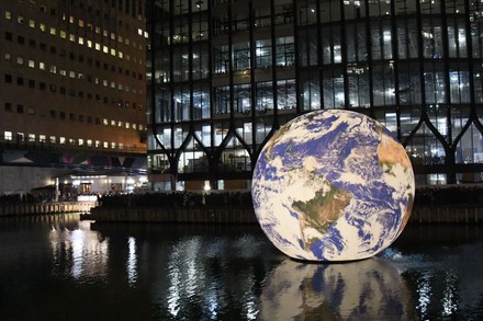 Floating Earth By Luke Jerram Editorial Stock Photo - Stock Image ...