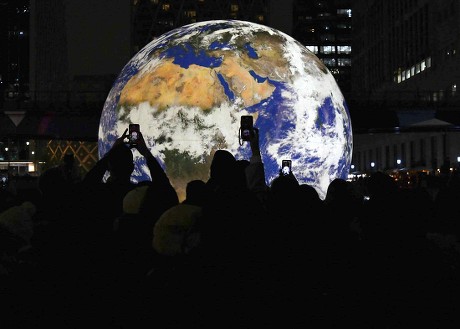 Floating Earth By Luke Jerram Editorial Stock Photo - Stock Image ...